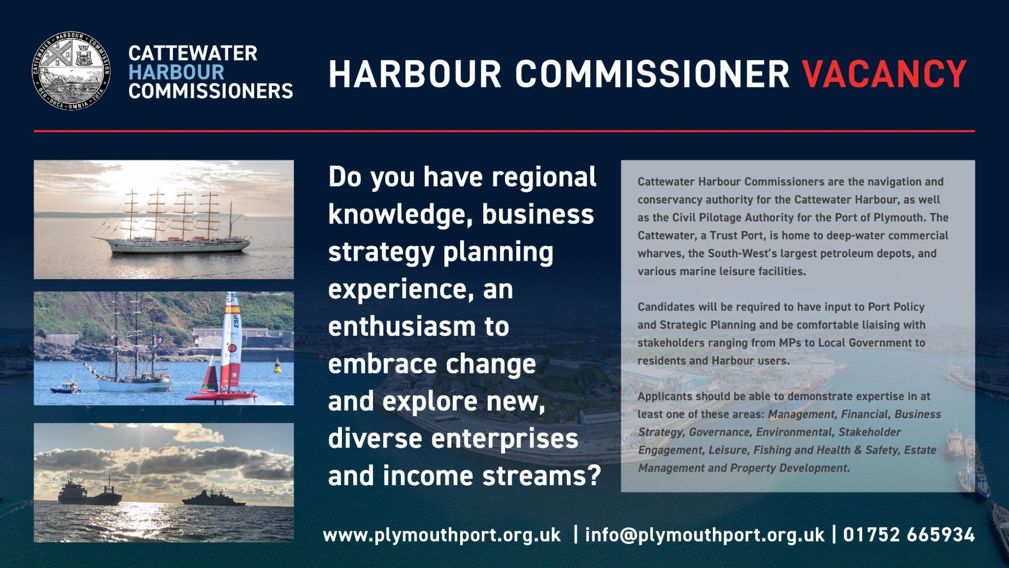 Cattewater Harbour Commissioners - Commissioner vacancy